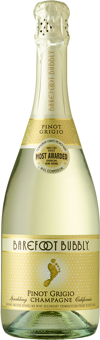 Download Barefoot Bubbly Pinot Grigio Champagne - Full Size PNG Image ...