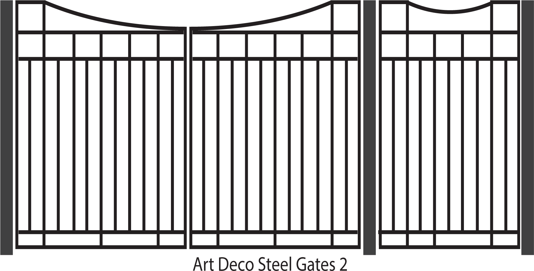 Download Art Deco Steel - Art Deco Gate Designs - Full Size PNG Image ...