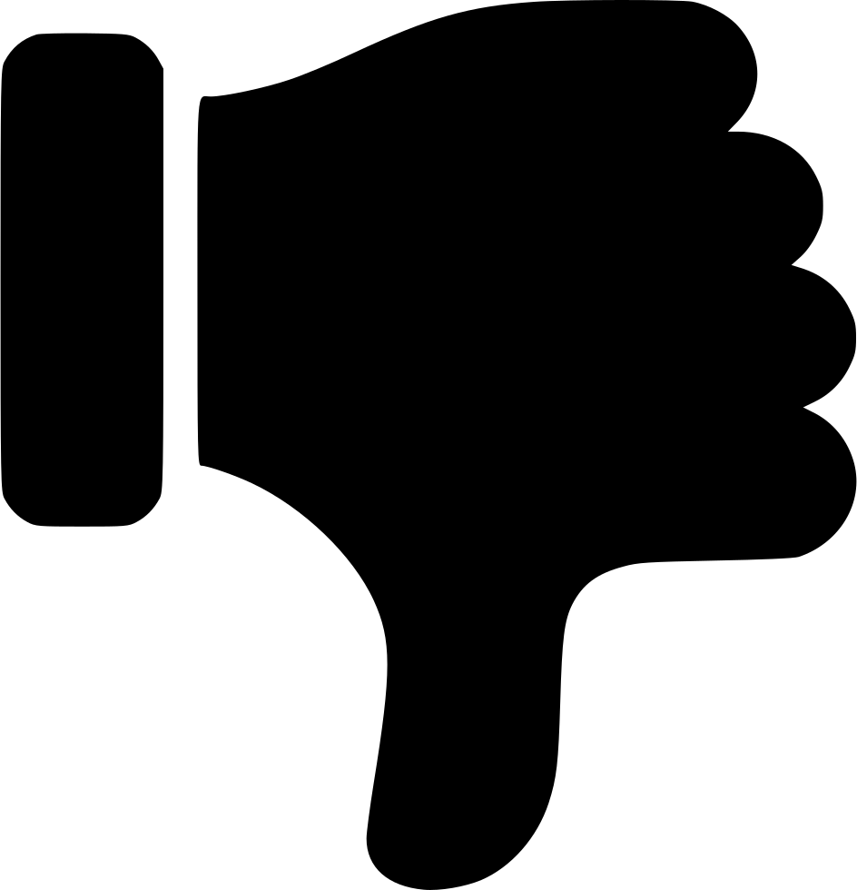 Download Thumbs Down - - Thumbs Down Png Icon - Full Size PNG Image ...