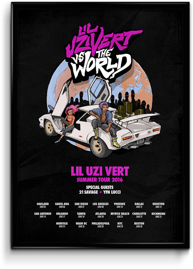 Download Lil Uzi Vert Vs The World Shirt - Full Size PNG Image - PNGkit