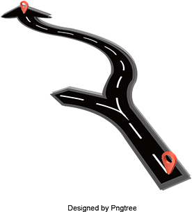 Download Cartoon Flat Road, Cartoon, Flat, Highway Png And Psd - Clip ...