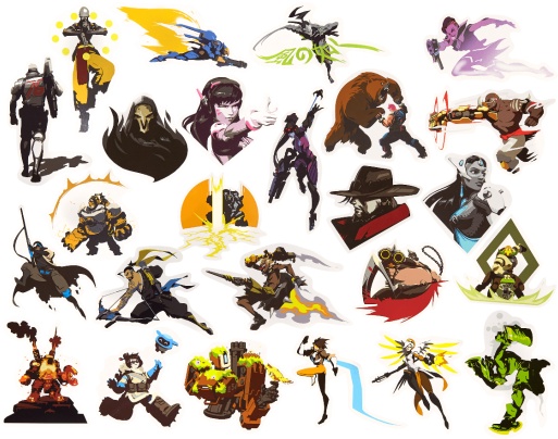Download Next - - Overwatch Blind Sticker Pack - Full Size PNG Image ...