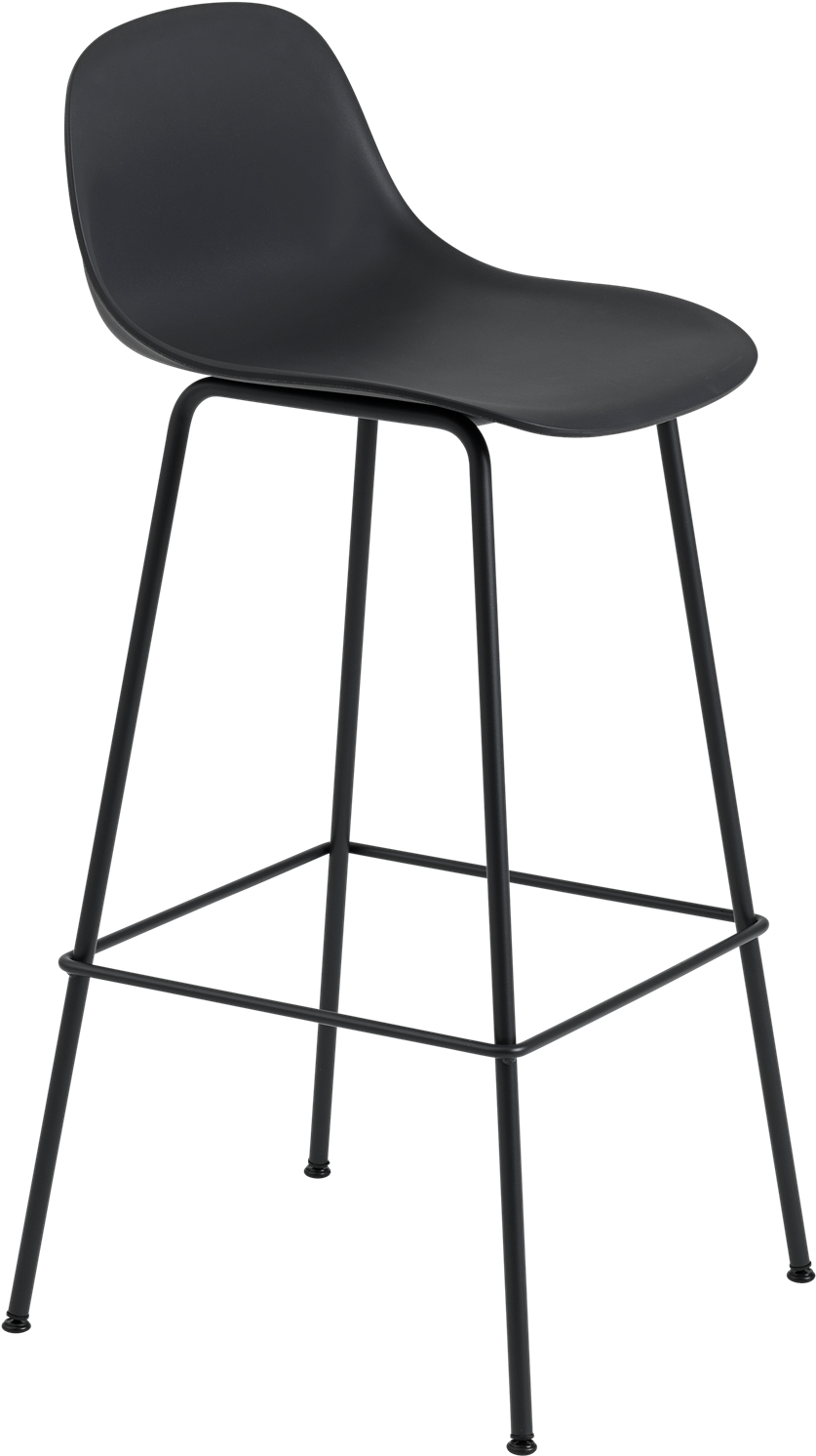 Download 23710 Fiber Bar Stool Wback Tube H75 Blackblack - Muuto Fiber ...
