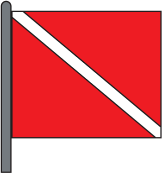 Download A Rectangular Red Flag With A White Diagonal Stripe - Red Flag With White Stripe - Full ...