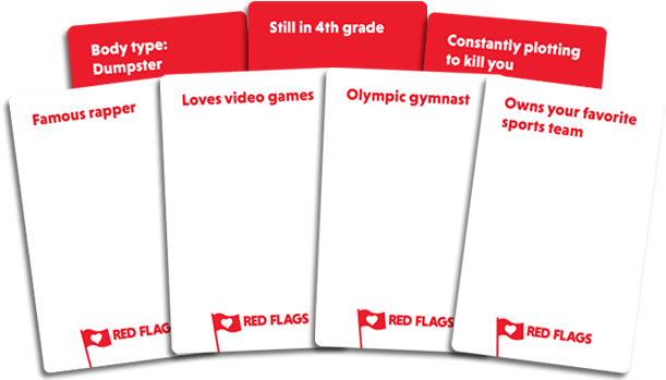 Download Red Flags Card Game Examples - Full Size PNG Image - PNGkit