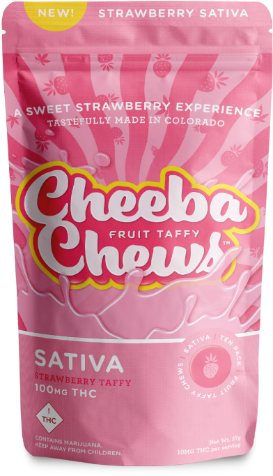 Download 100mg Thc - Cheeba Chew Strawberry Sativa - Full Size PNG ...
