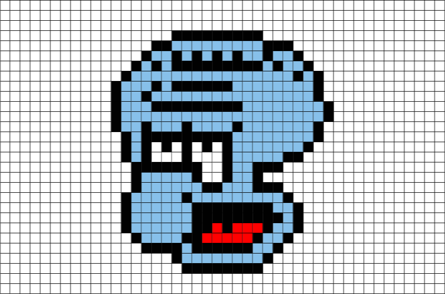 Download Squidward Pixel Art - Full Size PNG Image - PNGkit