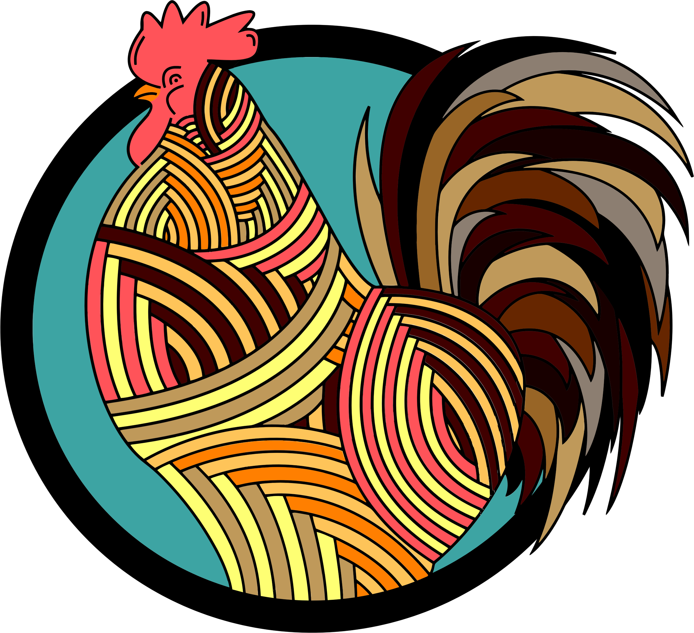 Download This Free Icons Png Design Of Colorful Rooster - Seni Gambar ...