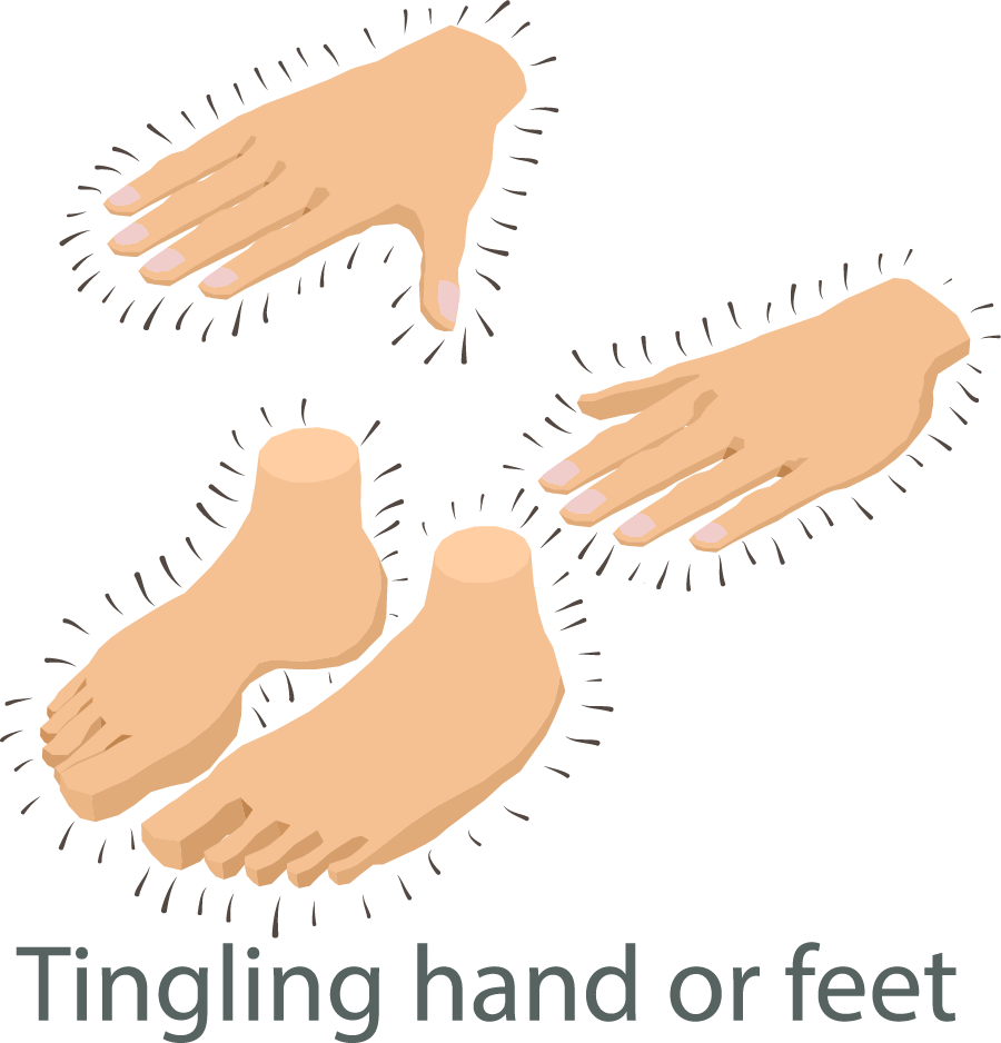 Download Tingling Hands Or Feet - Poor Blood Circulation Icon - Full ...