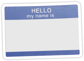 Download What's Up Chicago - Hello My Name Is Transparent - Full Size ...