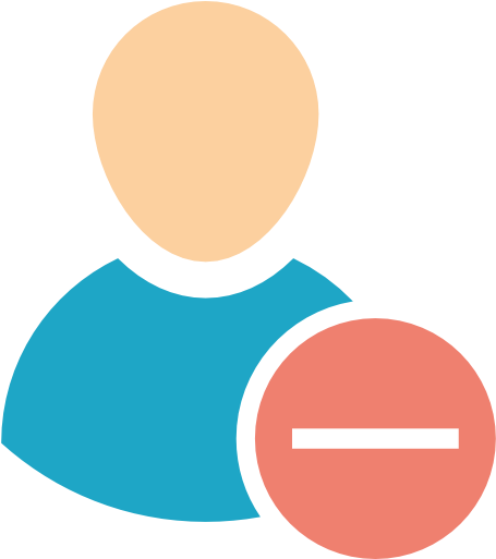 Download Transparent Delete User Icon Png - Remove User Icon Png - PNGkit