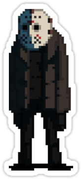 Download Jason Voorhees In Pixels By Lrtvri - Throw Pillow - Full Size ...