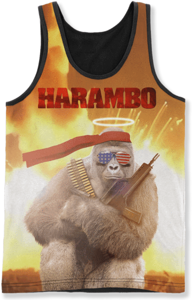 Download Last Blood - Harambo - Unisex Tank / Sublimation / 3xl - Full ...