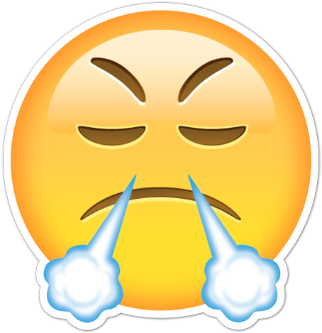 Download Cara Echando Humo - Emoticonos Whatsapp Enfadado - Full Size ...