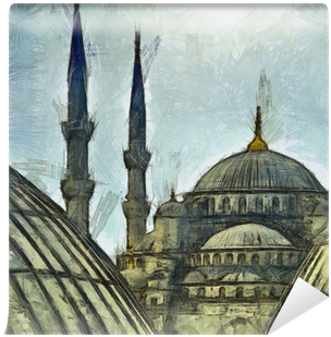 Download Blue Mosque Wall Mural Pixers We Live - Sultan Ahmed Mosque ...