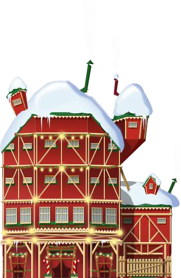 Download House Clipart Santas - Santa's House Png - Full Size PNG Image ...