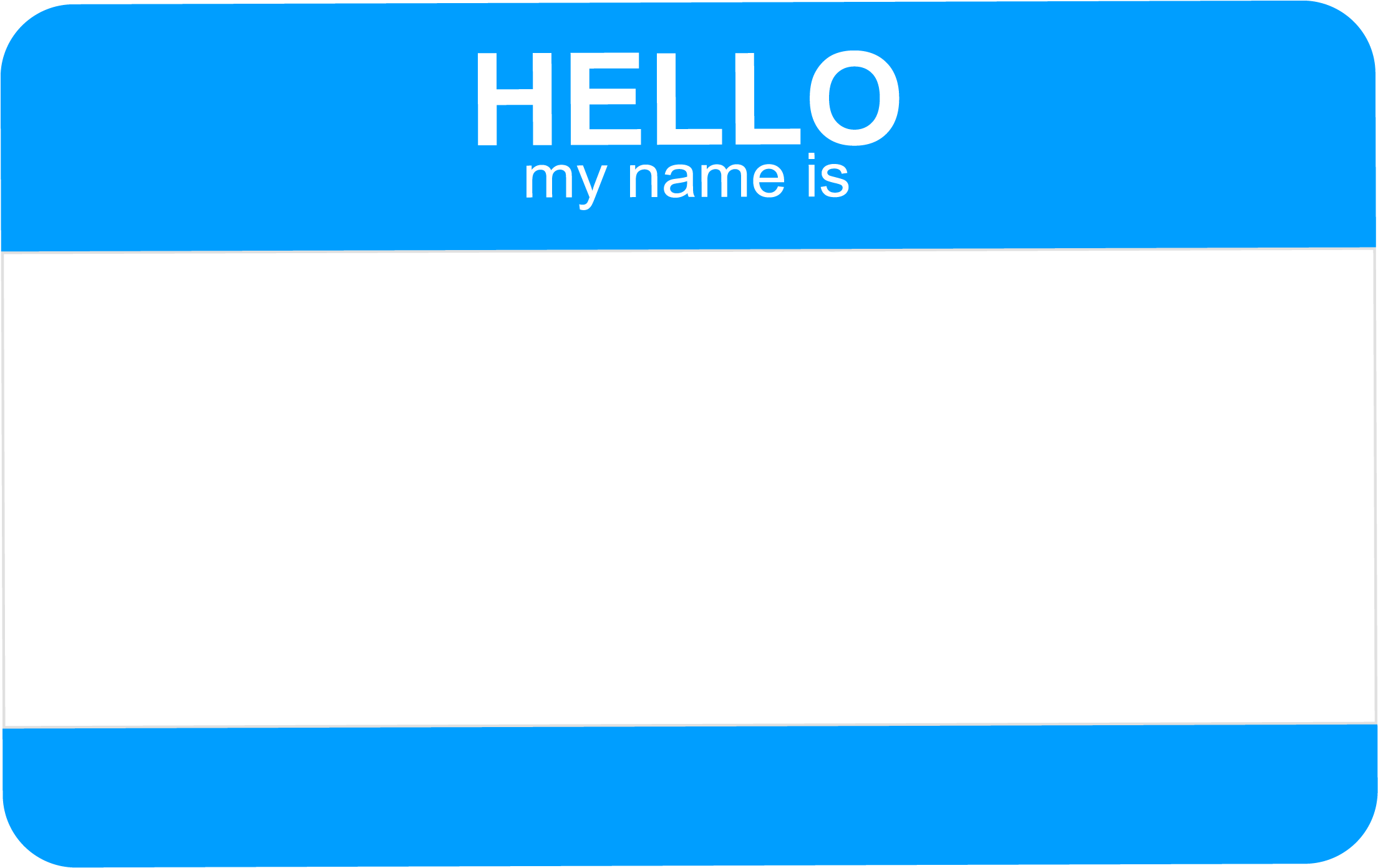 Download Transparent Hello My Name Is Tag Png Banner Transparent ...