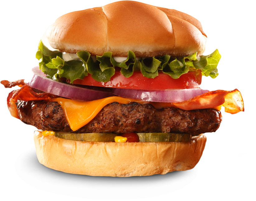 Download 1/3 Lb Bacon Cheddar Burger - Black And Blue Burger Png - Full ...
