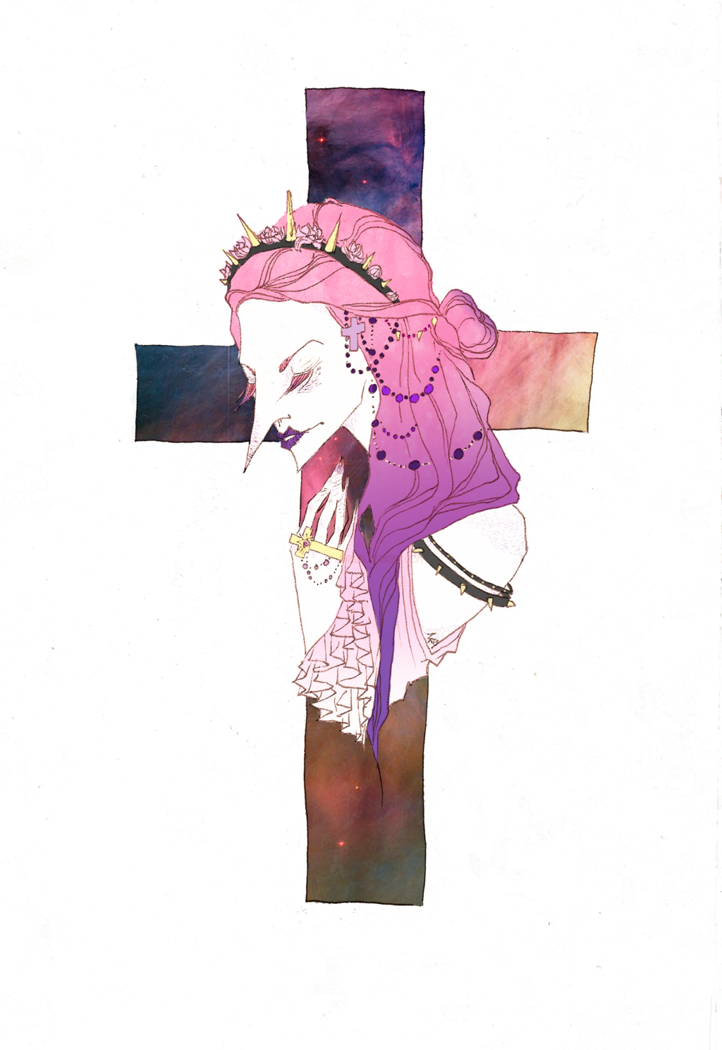 Download Pastel Goth Space Girl By *nataszek On Deviantart - Goth ...