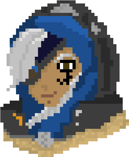 Download Ana Amari - Pixel Art Overwatch Ana - Full Size PNG Image - PNGkit