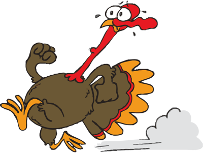 Download Running Turkey - Full Size PNG Image - PNGkit