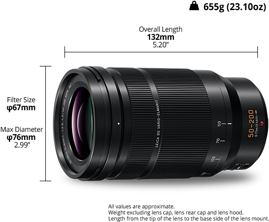 Download Lumix G Leica 50 200mm Telephoto Zoom Lens H Es50200 - Lumix ...