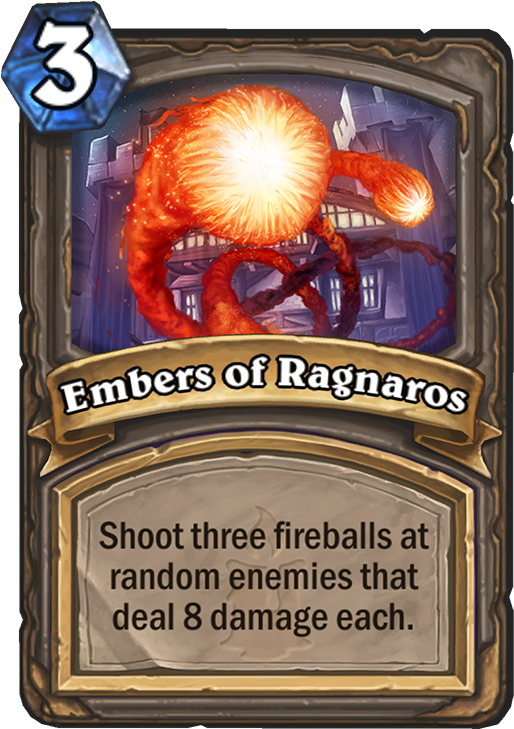 Download Embers Of Ragnaros Card - Beam Card Hearthstone - Full Size ...