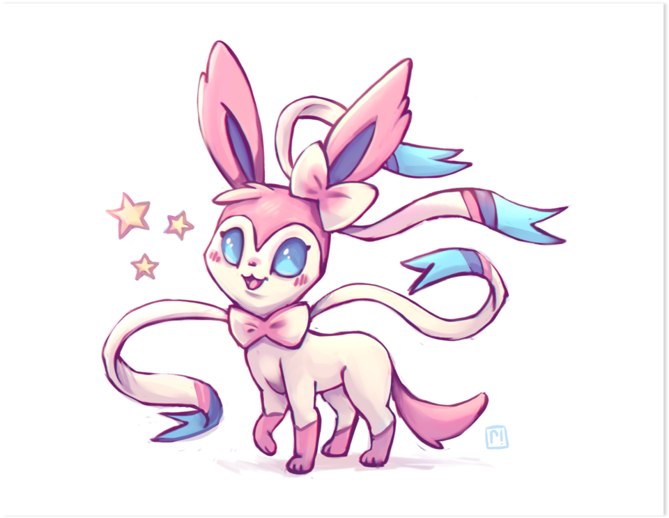 Download Print Slyveon - Full Size PNG Image - PNGkit