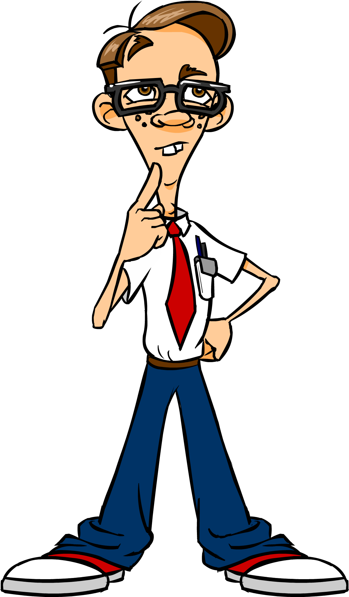 Download Ryan Thinking Over The Idea - Nerd Png - Full Size PNG Image ...