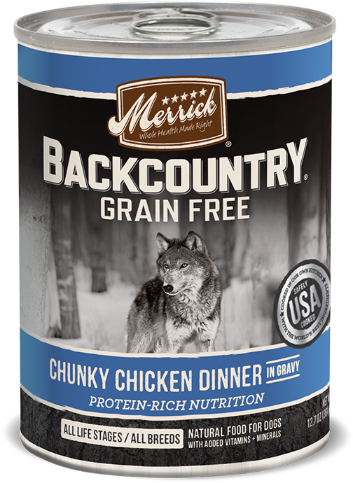 Download Backcountry Chunky Chicken Dinner In Gravy - Merrick ...
