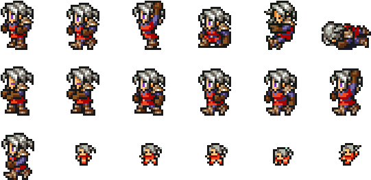 Download Ffrk Luneth Warrior Sprites - Final Fantasy 6 Terra Sprite ...