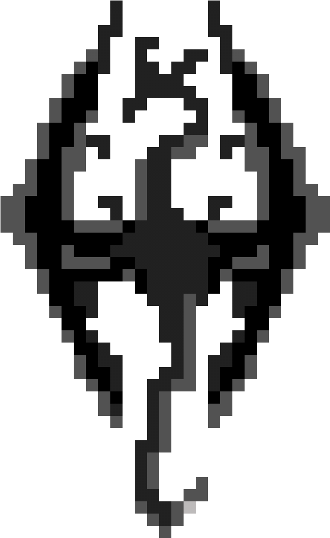 Download Skyrim - Easy Dragon Pixel Art - Full Size PNG Image - PNGkit