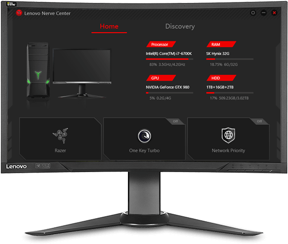 Download Customize Your Rig, Inside - Razer Lenovo Monitor - Full Size ...