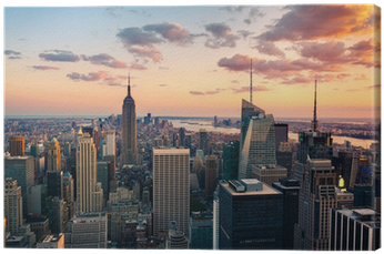 Download Empire State Building Times Square Canvas Print • Pixers ...