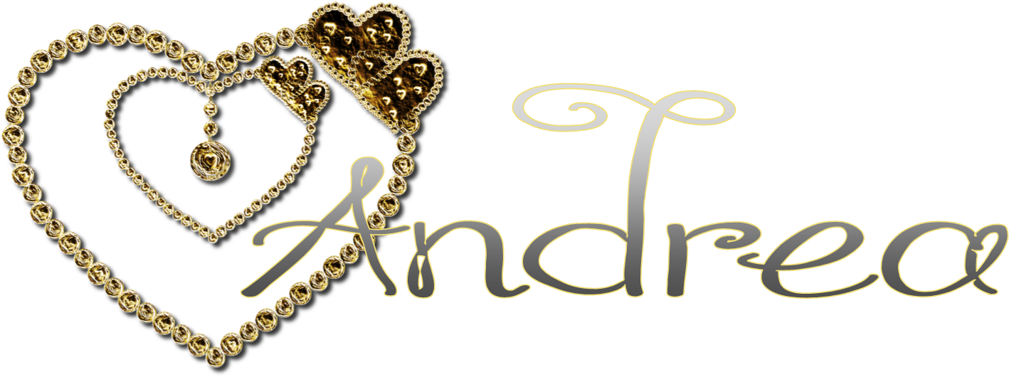 Download Andrea Gold Black Heart - Metal - Full Size PNG Image - PNGkit