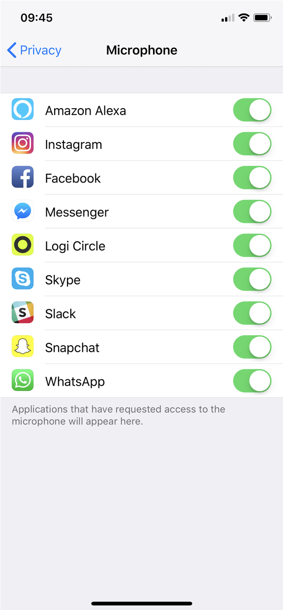 Download Control Microphone Access In The Settings App - Iphone - Full ...