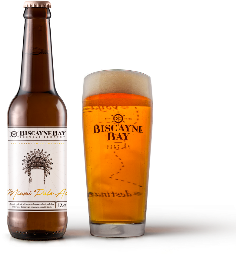 Download Miami Pale Ale - Biscayne Bay Brewing Beer - Full Size PNG ...