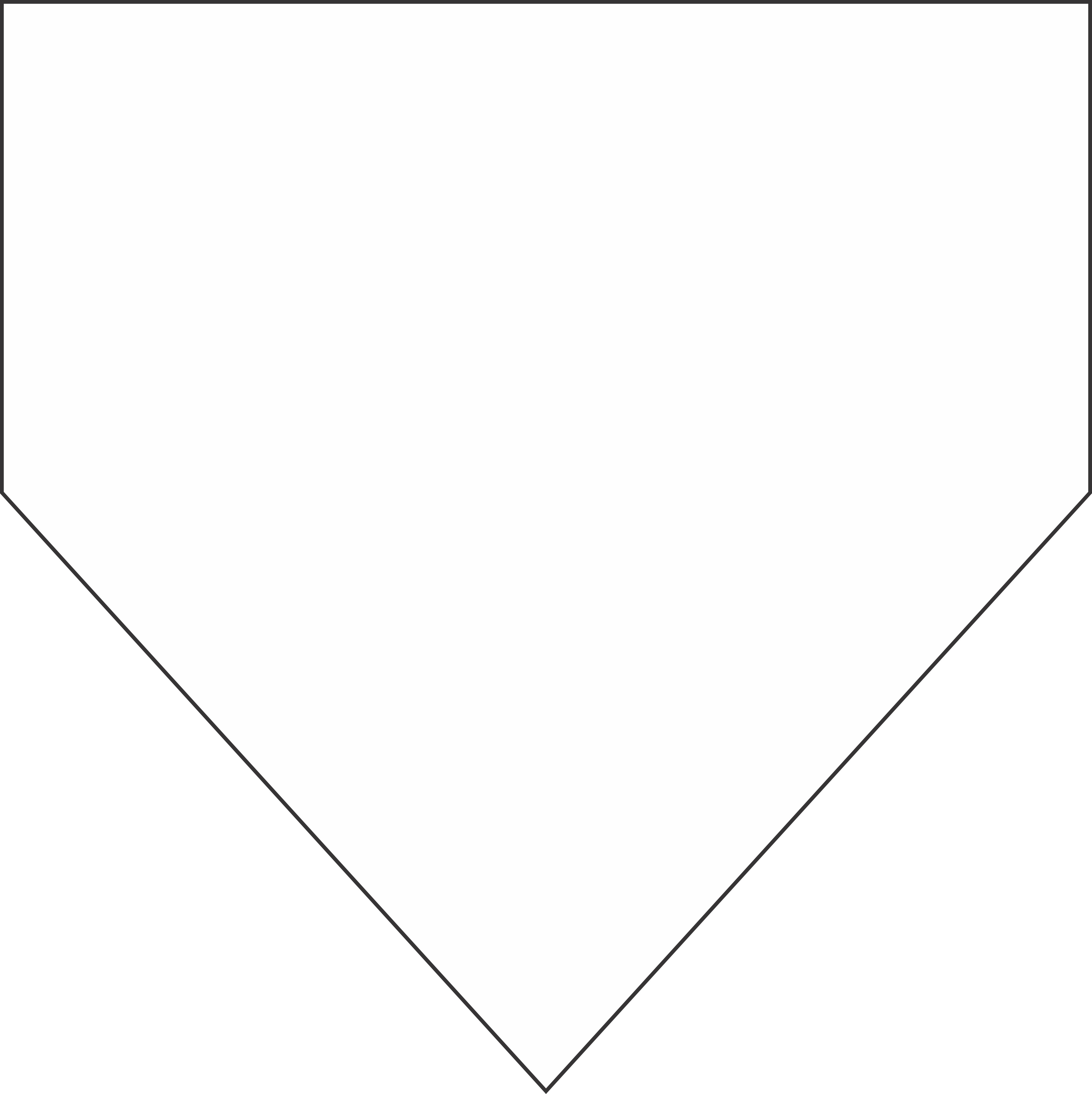Download Custom Home Plate Pennant - Monochrome - Full Size PNG Image ...