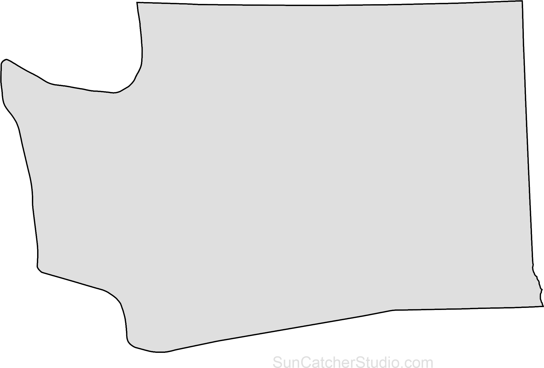 Download Washington Map Outline Png Shape State Stencil Clip ...