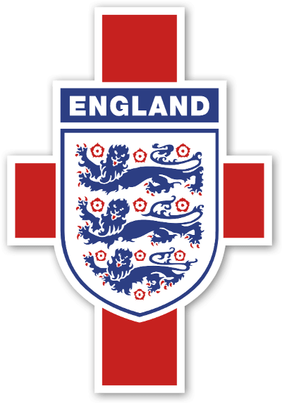 Download England Crest With Flag Sticker - England Three Lions Flag ...