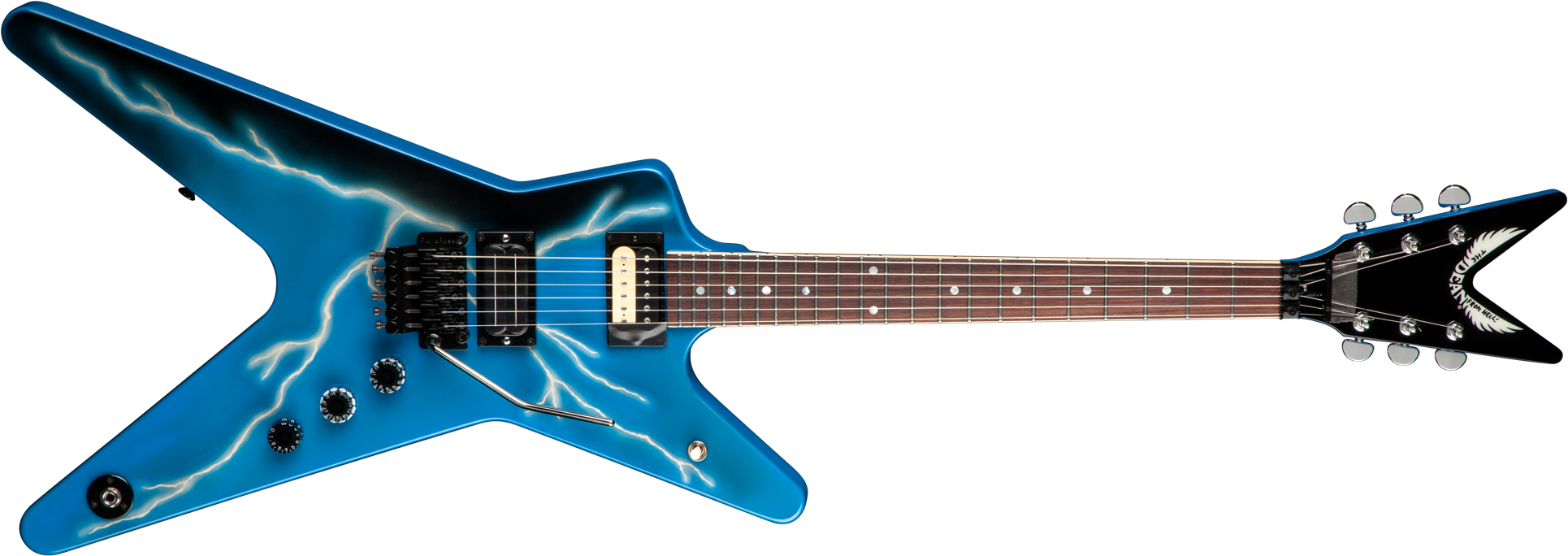 Download Usamldfh - Dimebag Darrell Guitar Model - Full Size PNG Image ...