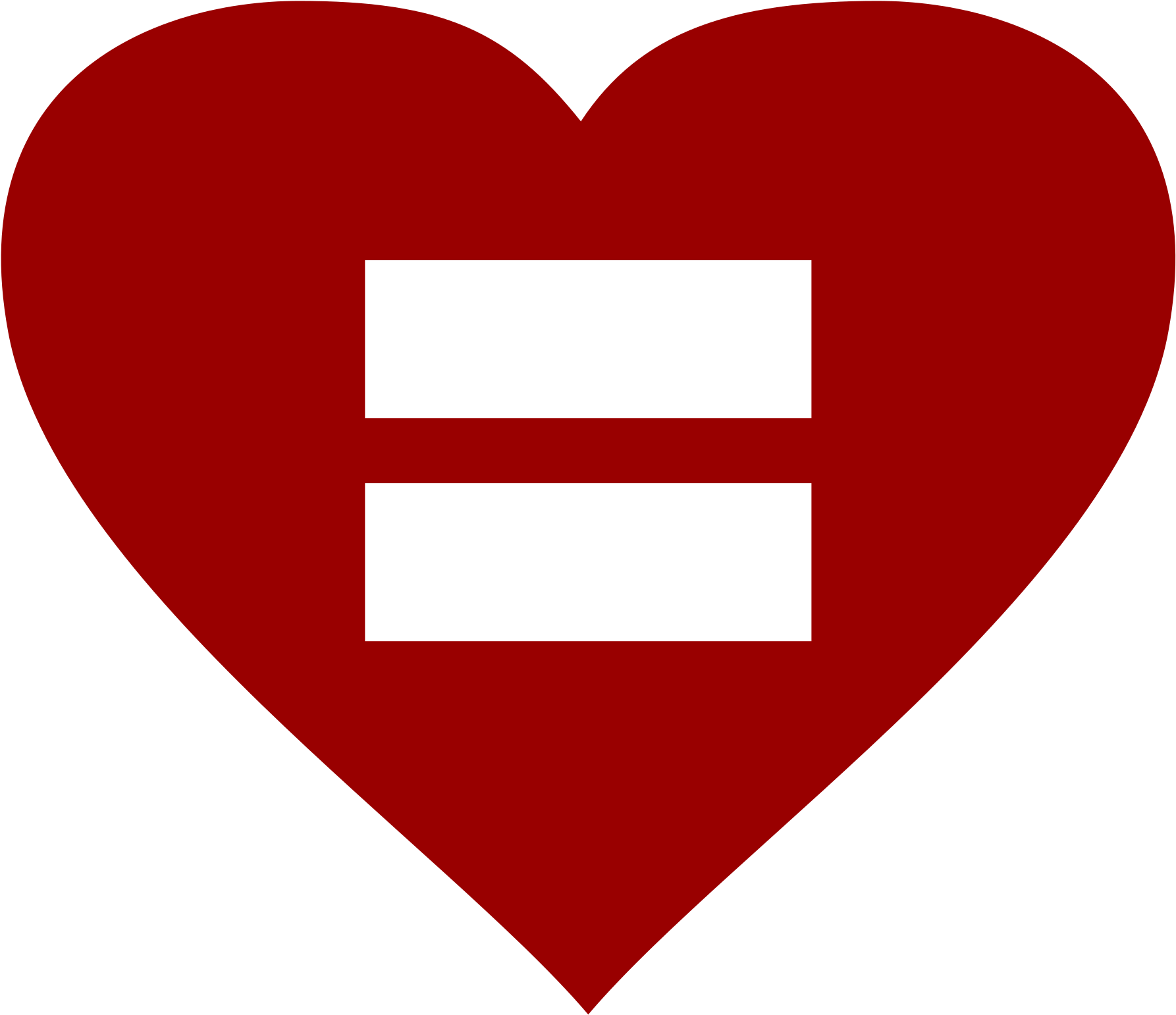 Red Equal Sign Heart