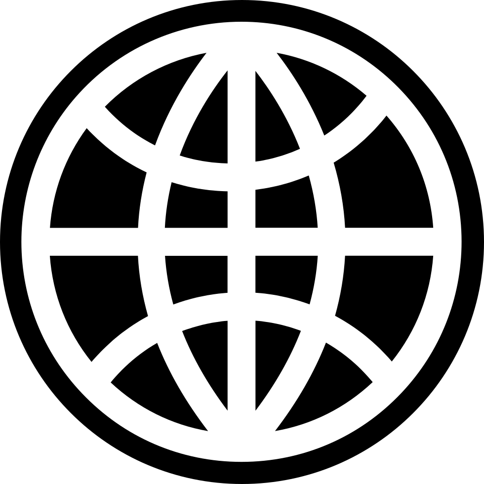 Download Clipart Resolution 980*980 - World Wide Web Icon White - Full ...