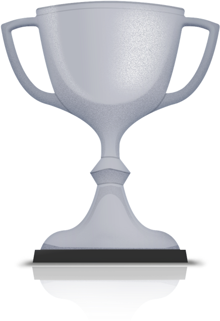Download Silver Trophy - Silver - Full Size PNG Image - PNGkit