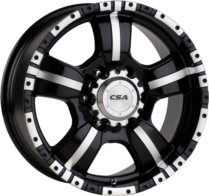 Download Monster Gloss Black Machine Face - Alloy Wheels 6 Studs - Full ...