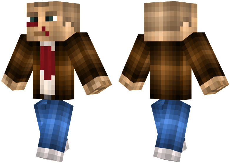 Download Butch Coolidge - Skin Minecraft Pe Slenderman - Full Size PNG ...