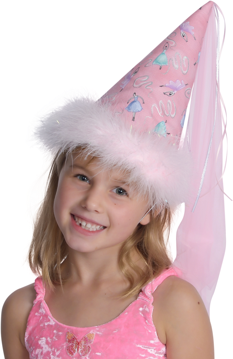 Download Transparent Fairy Princess Hat With Unicorn Print And Veil And ...