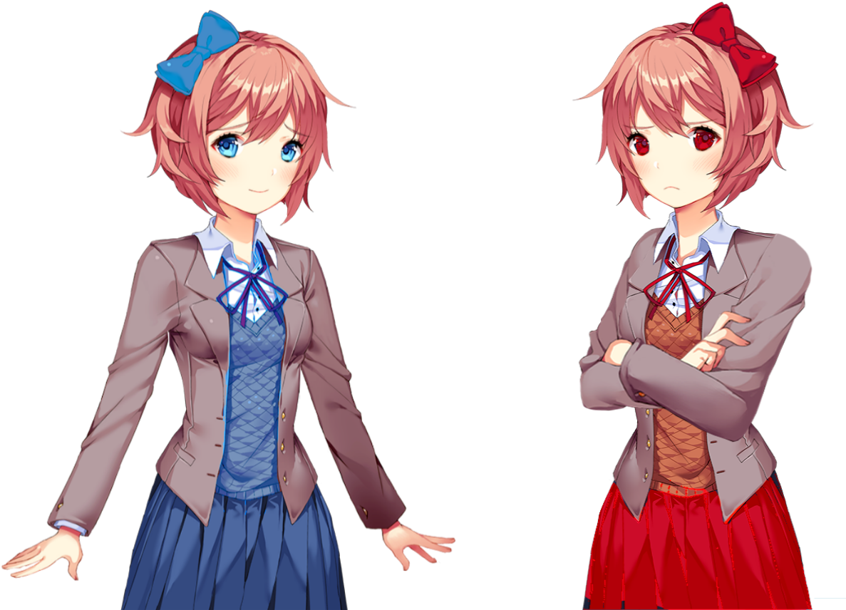 Download Edited Media"hi, R/ddlc - Femc Meddysin - Full Size PNG Image ...