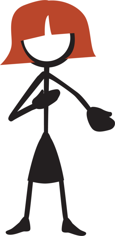 Download Transparent 7285 Stick Figures Woman2 1 Web - Stick Figure Of ...