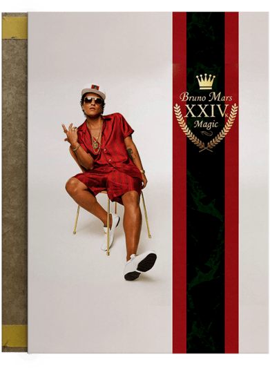 Download Quadro Bruno Mars - 24k Magic Album Cover - Full Size PNG ...